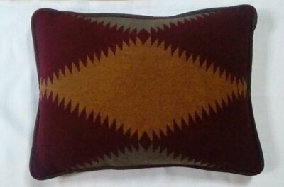14"x19" Cashmere & Wool Pillow Sagebrush Pattern "Made with Pendleton ...