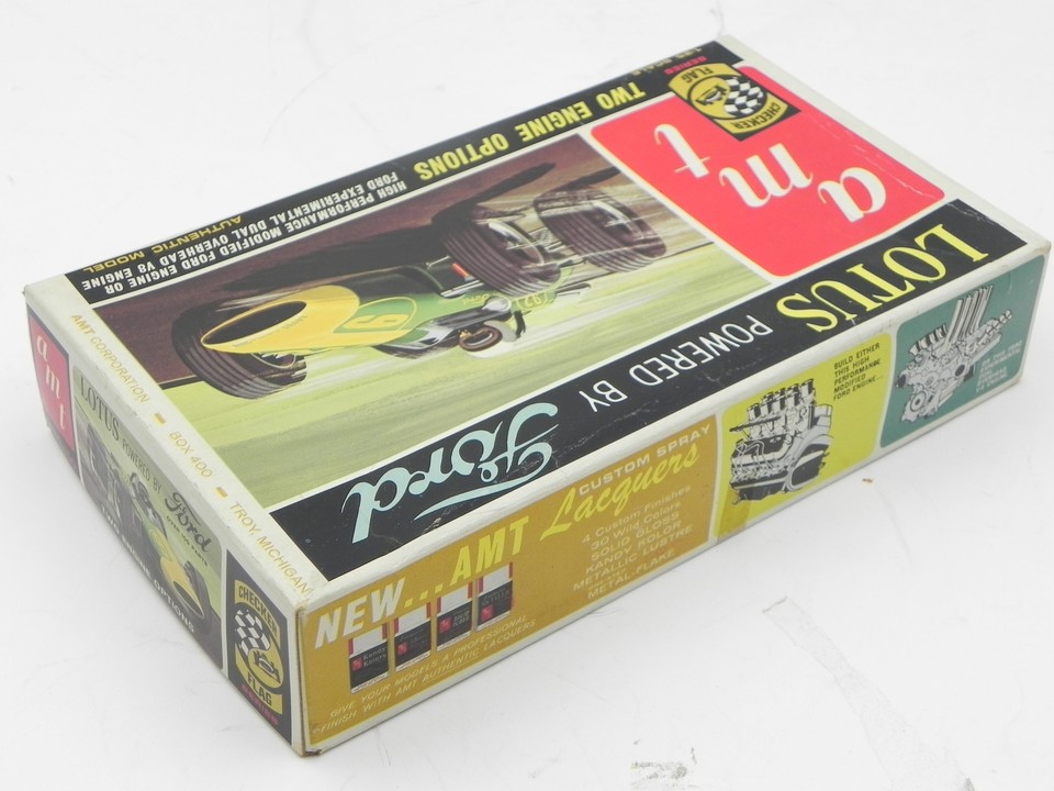 AMT Lotus Ford 1/25 race F1 car vintage plastic kit w/box | eBay