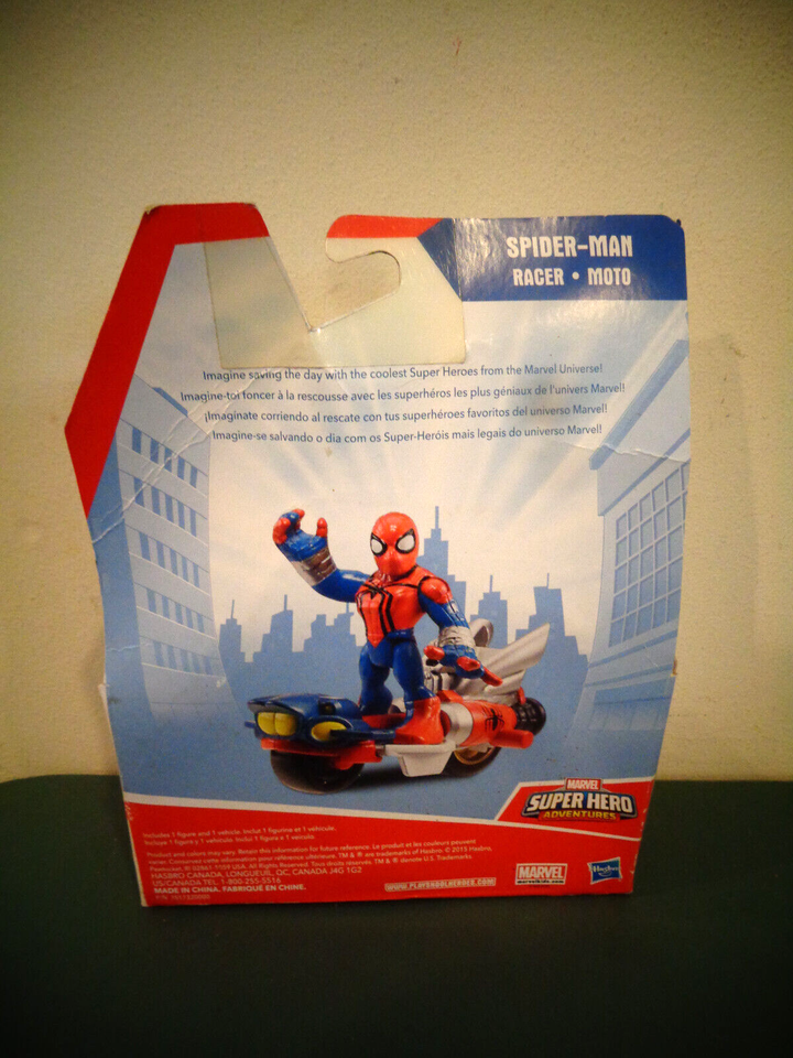 IMAGINEXT PLAYSKOOL MARVEL SUPER HERO ADVENTURES SPIDER-MAN W/RACER ...