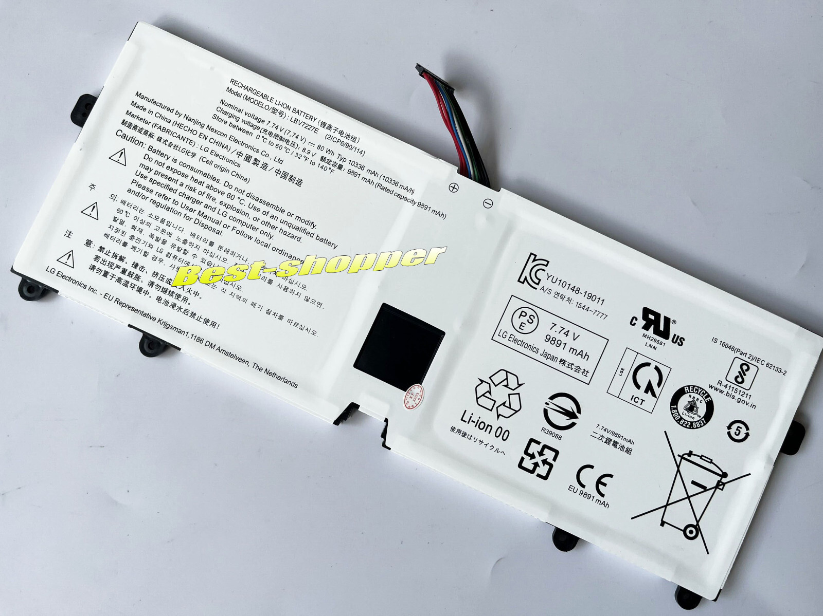 New Genuine LBV7227E Battery For LG Gram 15Z90N 16T90P 17Z90N 17Z90N ...