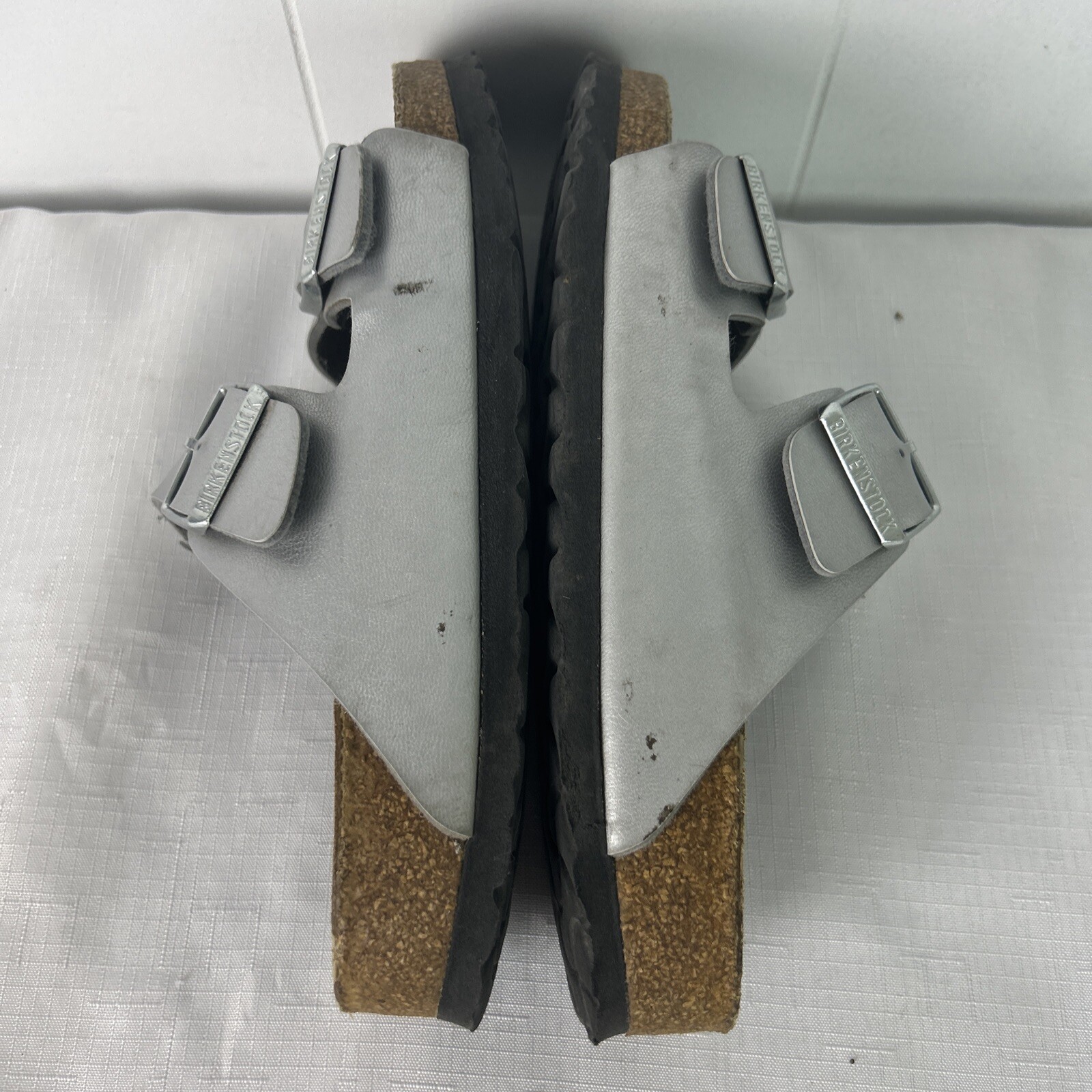 Birkenstock Arizona Papillio Metallic Silver Narrow -… - Gem