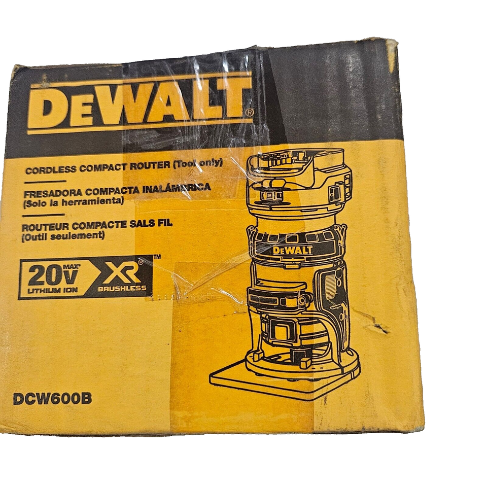 DEWALT DCW600B 20V MAX XR Cordless Compact Router - Tool Only ...