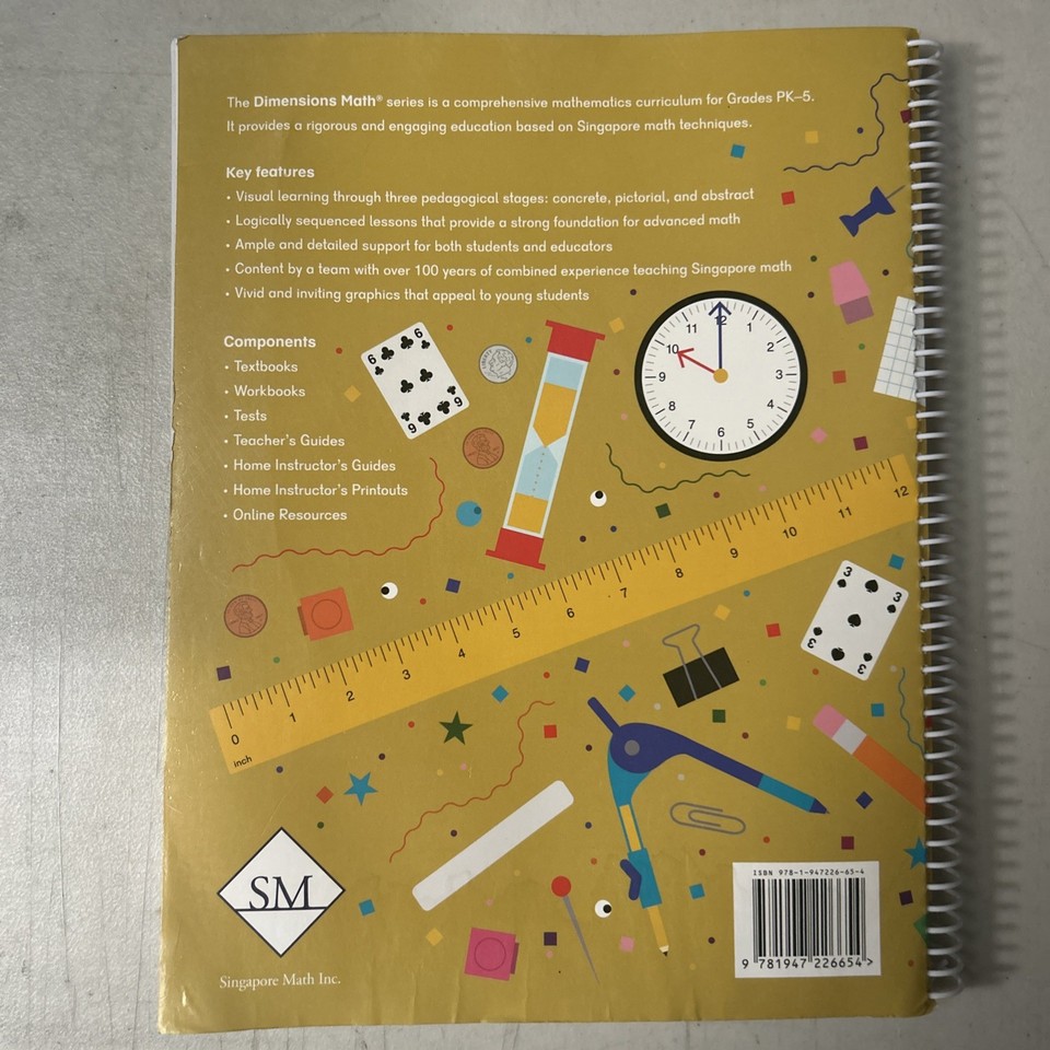 Dimensions Math Home Instructor's Guide 4B [Spiral-bound] Singapore ...