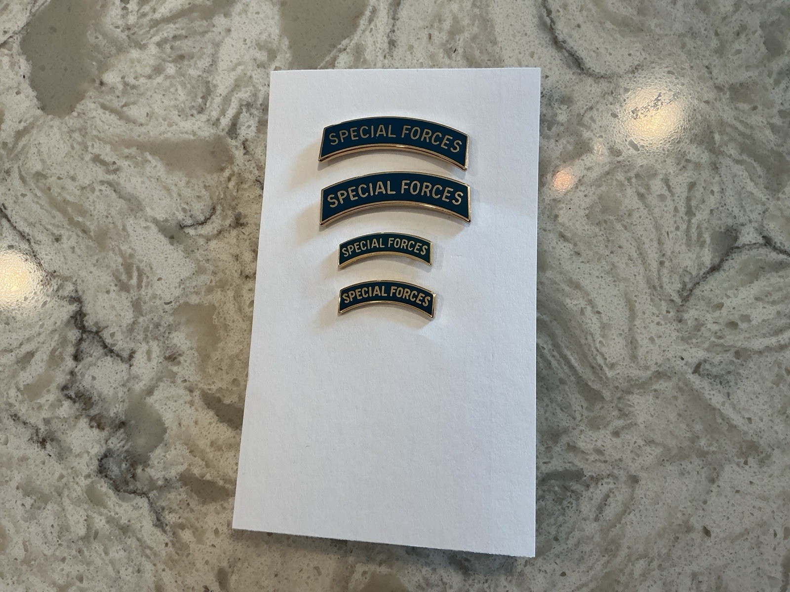 U.S. Army SPECIAL FORCES Metal Tab Pins – Vanguard V-21 – Set of 4 ...