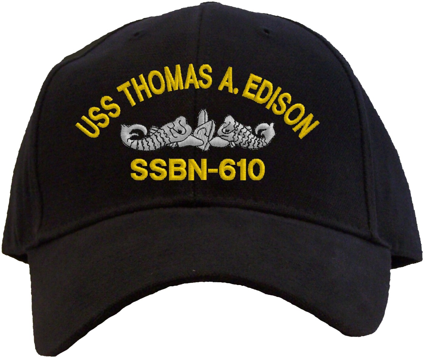 USS Thomas A. Edison SSBN-610 Embroidered Baseball Cap - Available in 3 ...