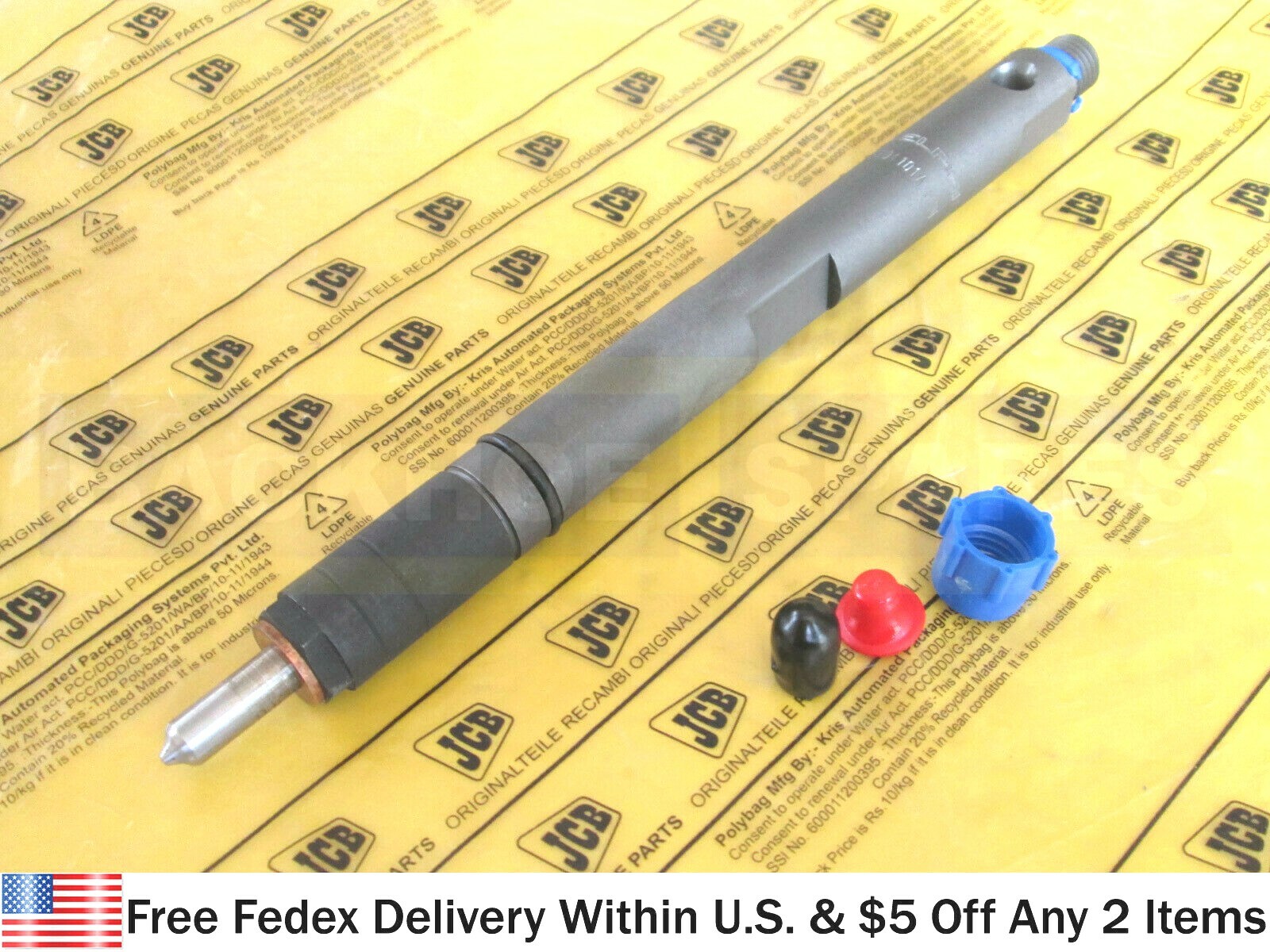 JCB PARTS - GENUINE JCB FUEL INJECTOR MT2 TC 74.5KW (PART NO. 320/06835 ...