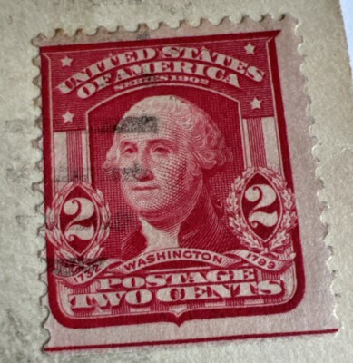 Very Rare George Washington Red Two 2 Cent Postage Stamp | eBay