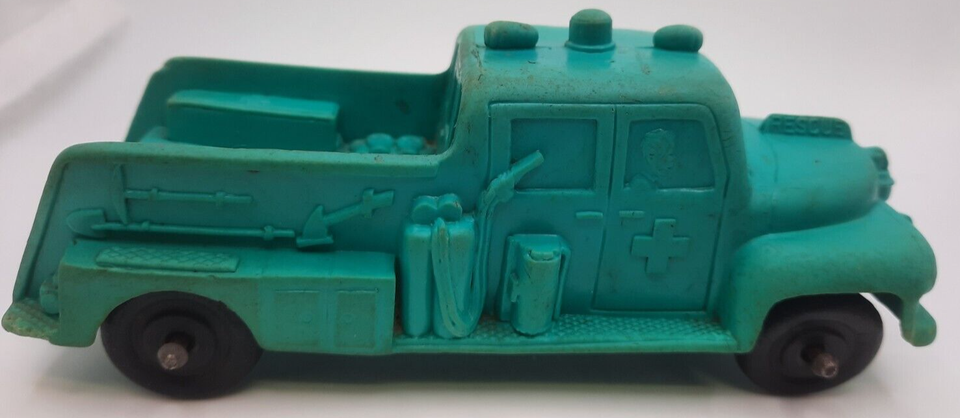 Auburn Rubber Green Rescue Truck Made In The USA Vintage 1950's | eBay