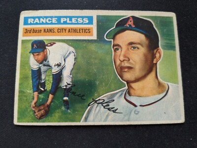 1956 Topps Baseball Card # 339 Rance Pless RC - Kansas City Athletics ...