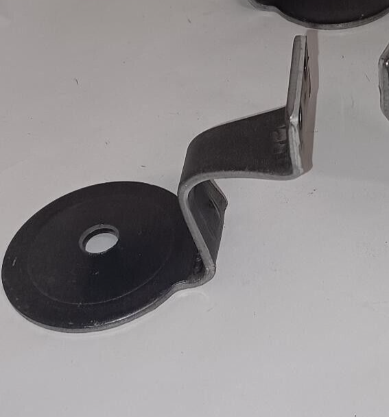 Handrail bracket weld bolt on steel stair Banister Flat wall Rails 3 ...