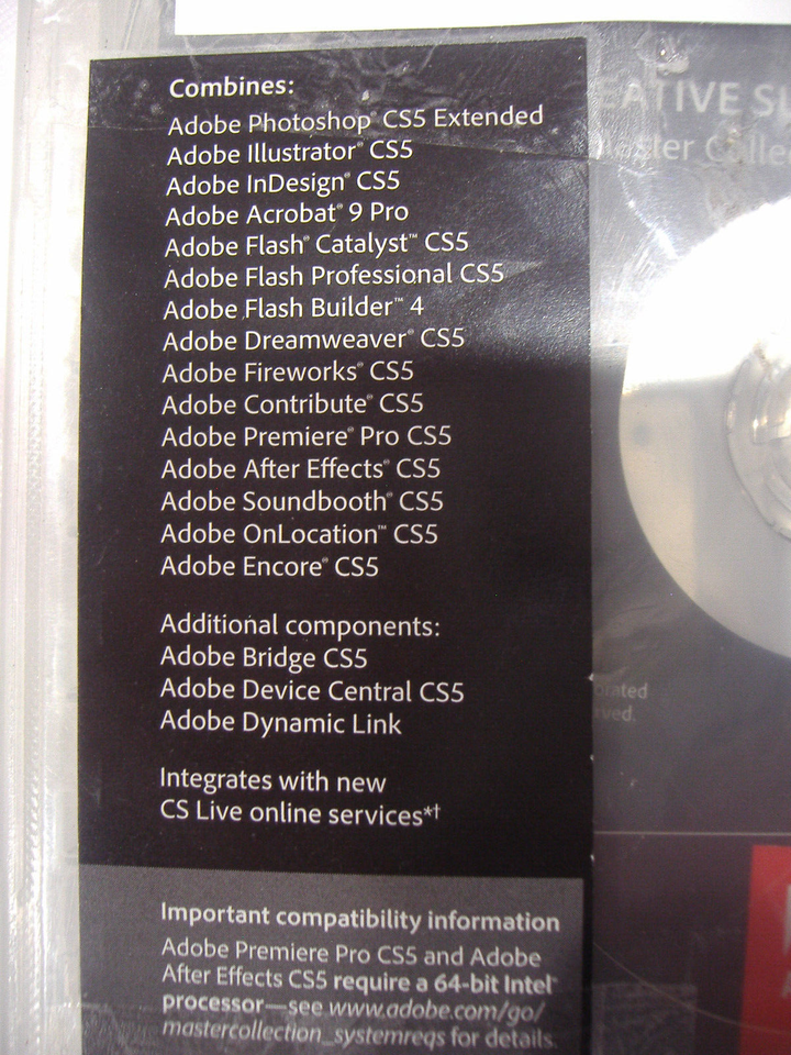 Adobe Creative Suite 5 CS5 Master Collection For MAC OS Full DVD ...