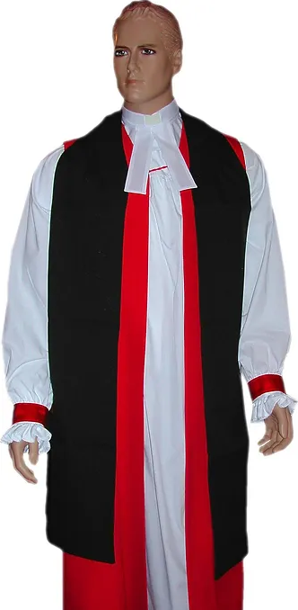 Black Preaching Scarf, Tippet, Church of England, Anglican | eBay UK