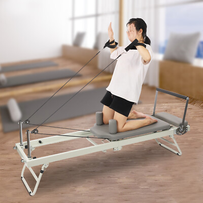 Pilates Reformer Machine Foldable Yoga Fitness Pilates Exercise ...