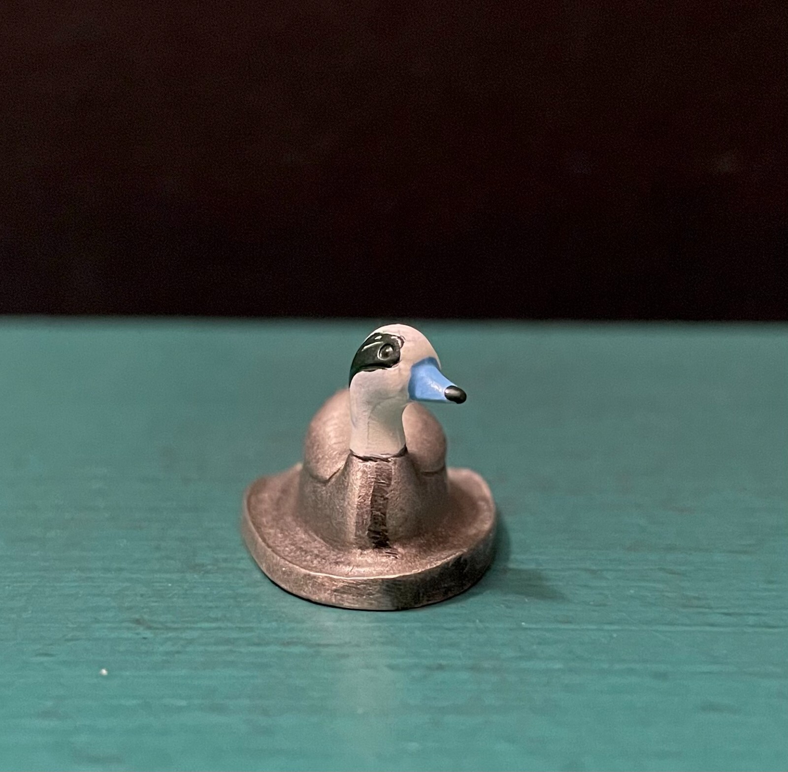 GS Lamb Pewter Blue Bill Ruddy Duck Bird Wildlife Audubon Diorama Mini ...