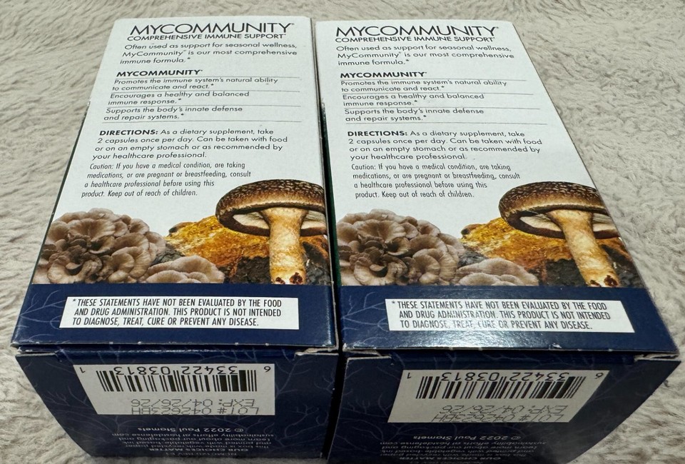 Host Defense Mushrooms My Community Immune Support 240 Caps (2X120) NEW ...