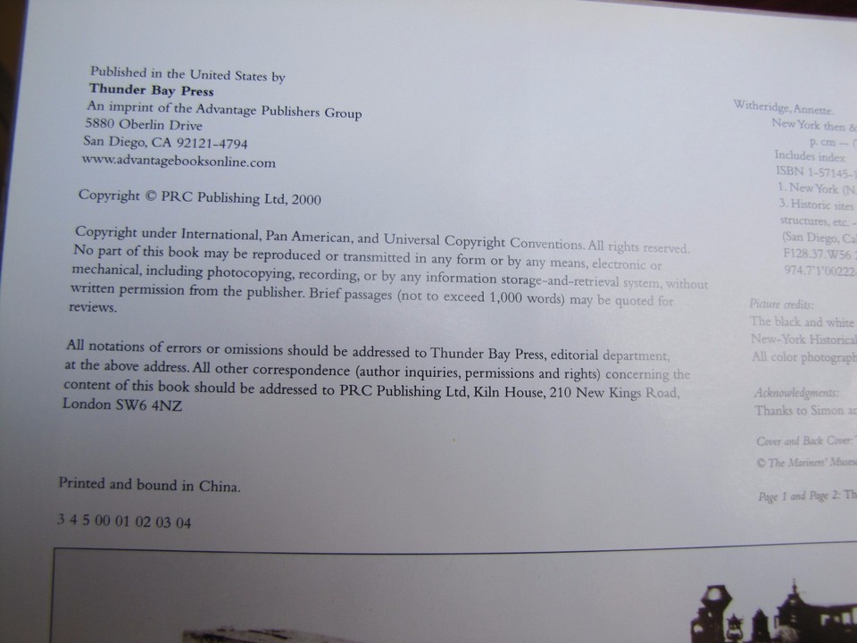 New York Then and Now by Annette Witheridge - 2000 HCDC- Great Street ...