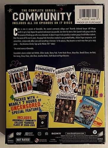 Community: The Complete Series (DVD, 2016, 17-Disc Set, Includes ...