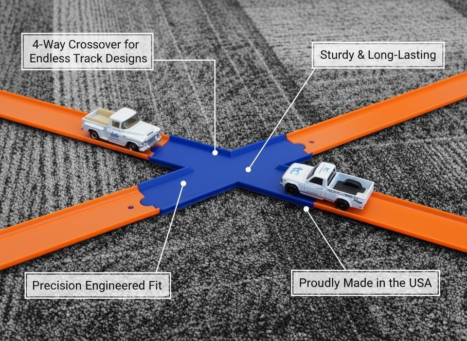 Track Add-On Pack with Wheels Track | Made with Eco-Friendly PLA ...