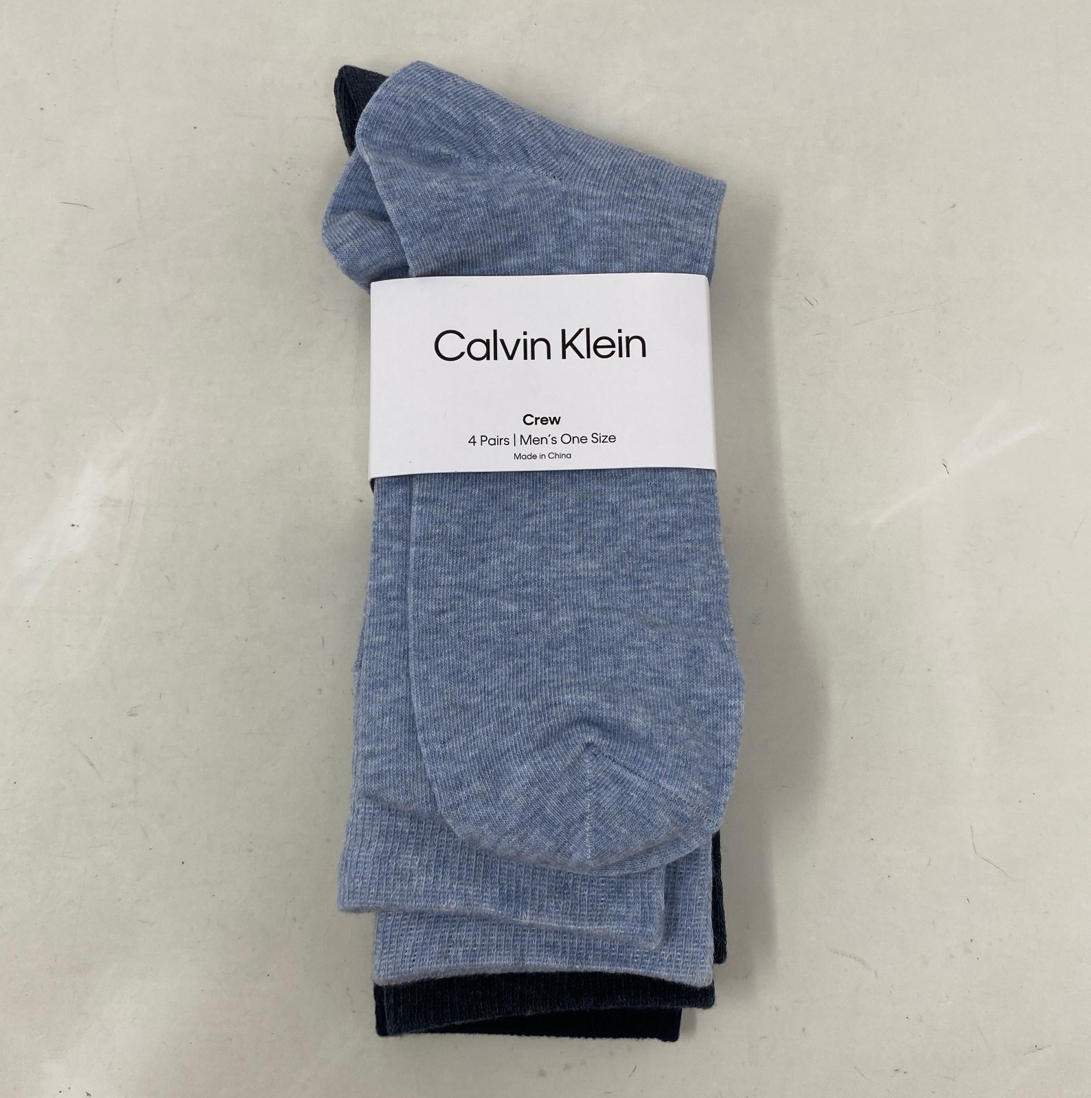 Calvin Klein Men’s Crew Dress Socks, Blue/Navy Multi, One Size 7-12 — 3 ...