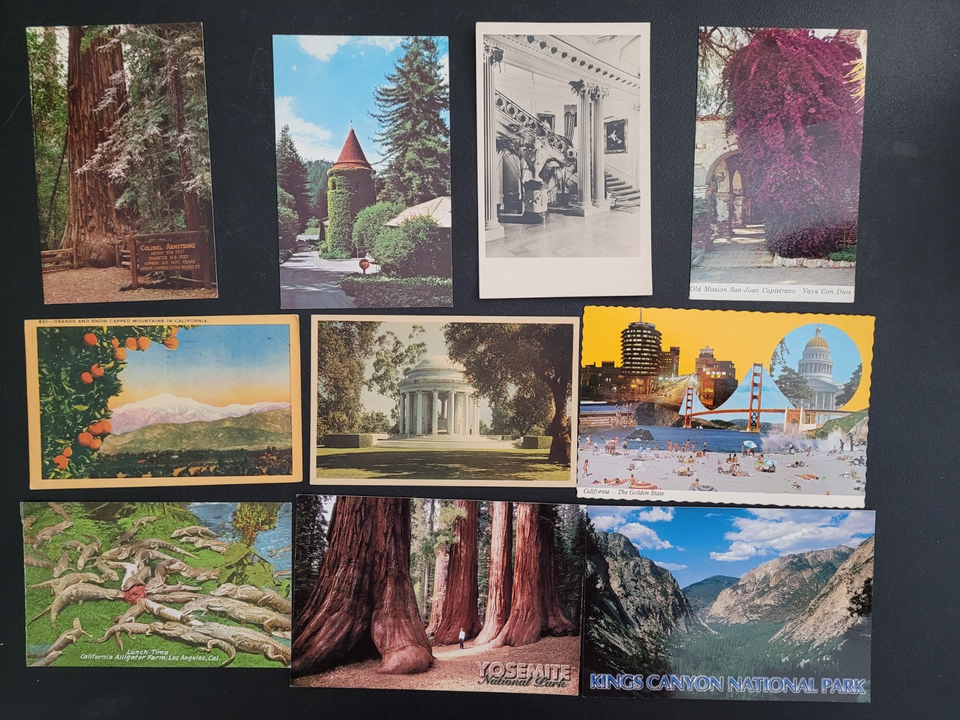 CALIFORNIA - Rare/Vintage Lot (30) POSTCARDS & (9) POSTCARD FOLDERS | eBay