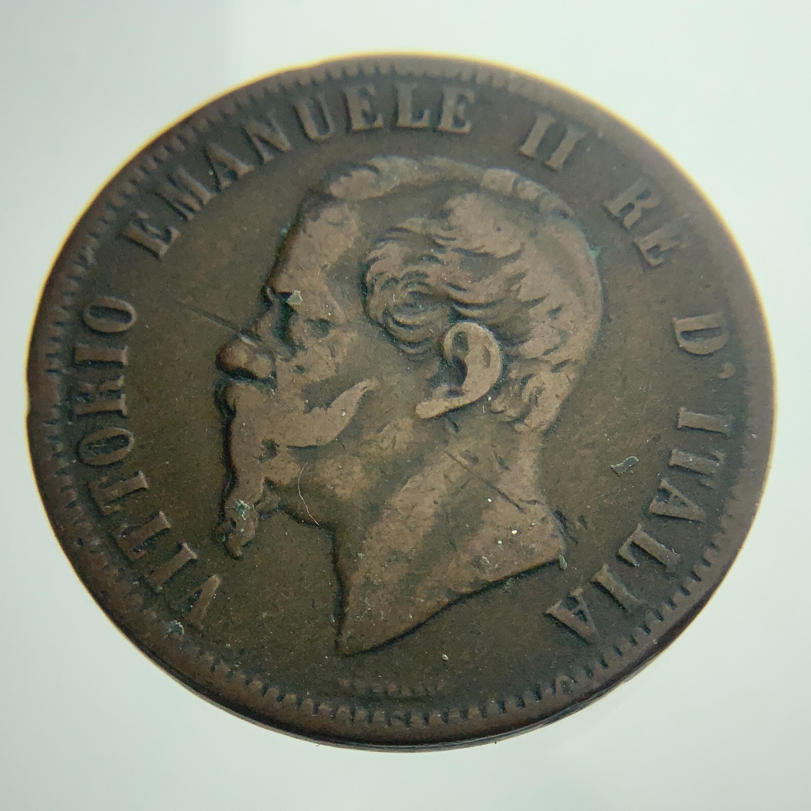 1863 Italy 10 Centesimi KM# 11.2 Circulated Coin AA795 | eBay