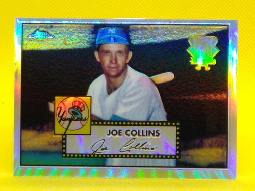 Joe Collins 2002 Topps Chrome 1952 REPRINT REFRACTOR #52R-18 | eBay