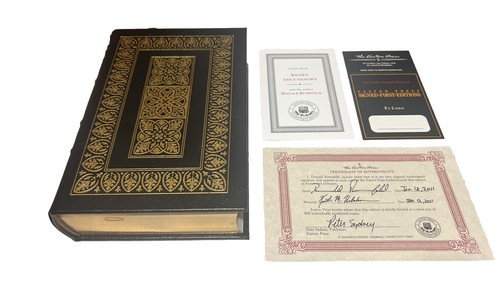 Easton Press Donald Rumsfeld *SIGNED* KNOWN AND UNKNOWN - 1st Edition ...