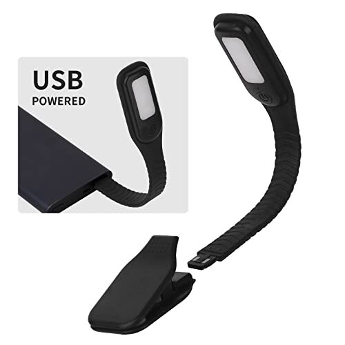 Usb Rechargeable Book Light Reading Light Book Light For Reading In Bed ...