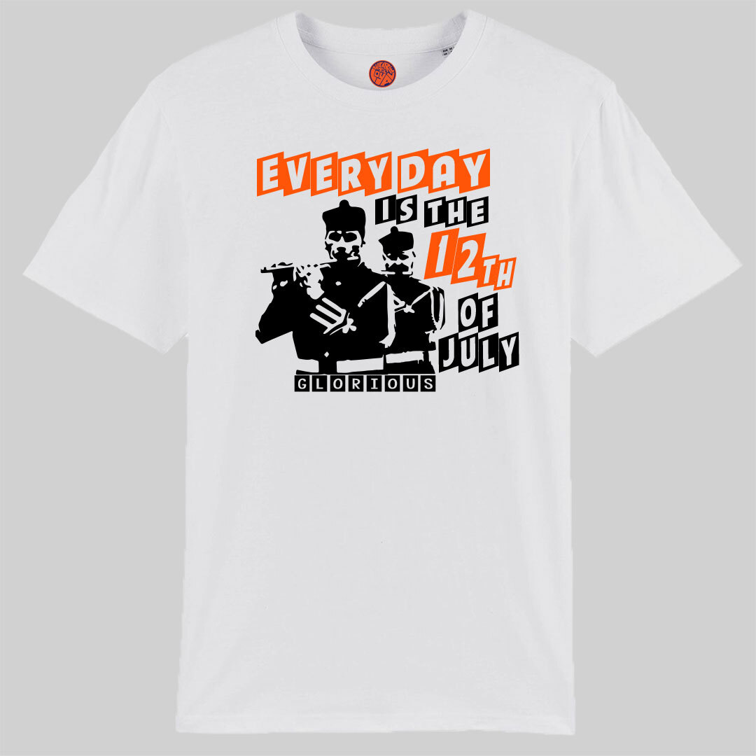 Glorious 12th July White Organic Cotton T-shirt Gift for fans of ...