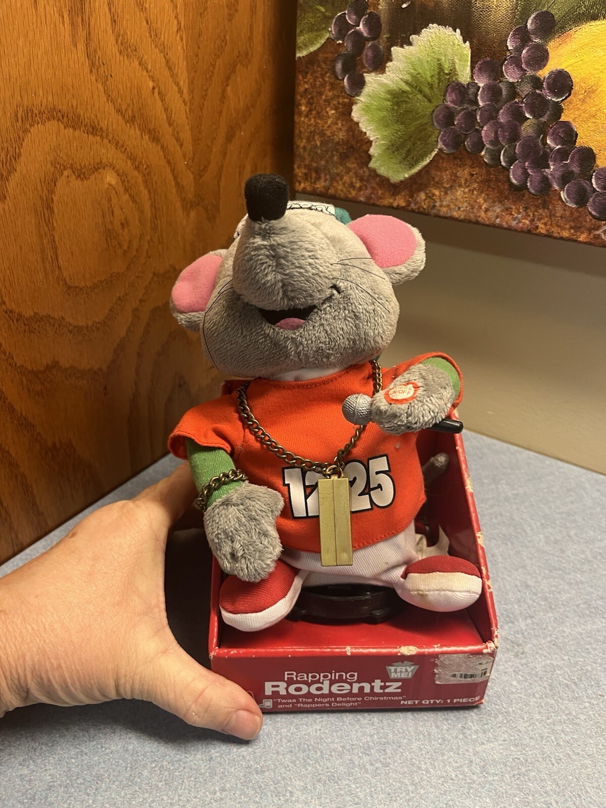 Gemmy Rapping Rodentz Singing Rat Mouse Sings 2 songs, 8"T, Orig box | eBay