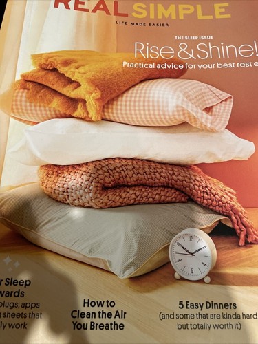 Real Simple Magazine March 2024 The Sleep Issue Rise & Shine | eBay