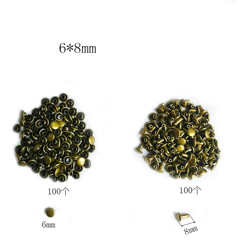 Double Cap Rivets Stud Rapid Rivets Leather Craft Repair 5mm 8mm 9mm ...