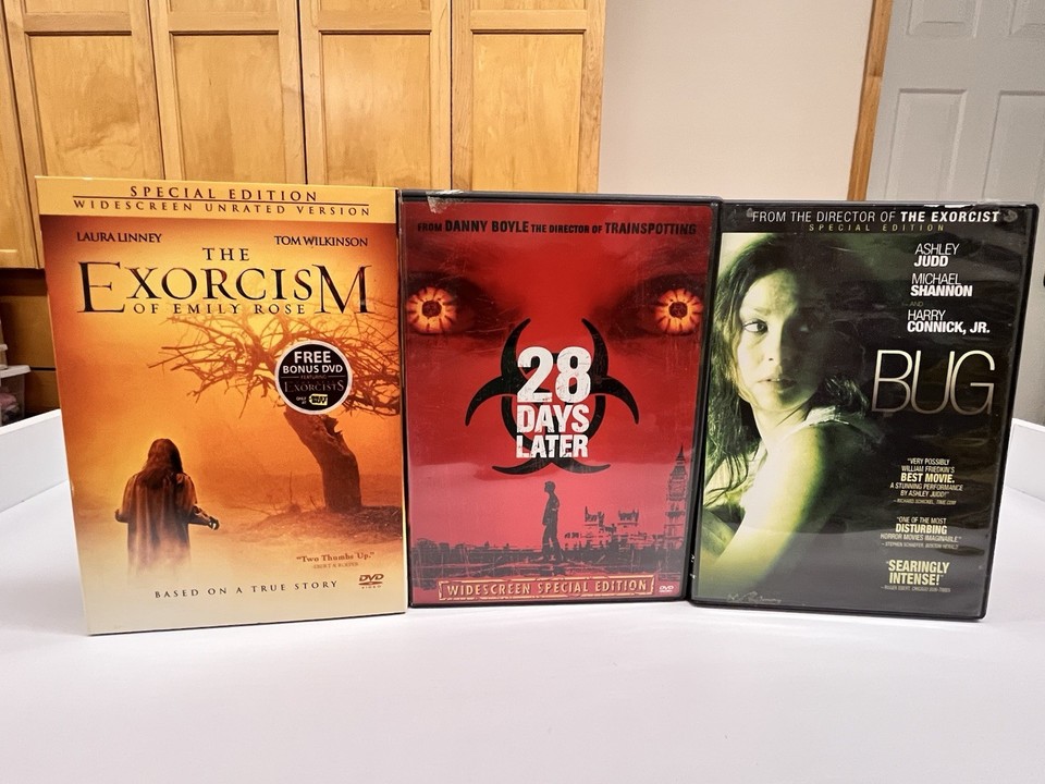 Lot of 17 Horror DVDs 2000s Sci-fi Cult Classics Johnny Depp Nicole ...
