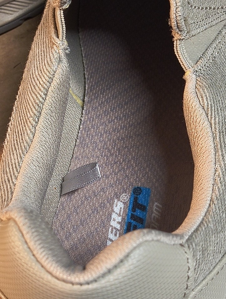 Skechers Cohagen Viera Slip On Sneakers Mens 9 Beige Comfort Shoes ...