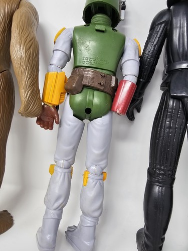 Vintage Kenner Star Wars 12 Inch Figure Lot Vader Boba Fett Chewbacca ...