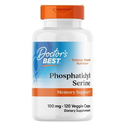 Phosphatidylserine With SerinAid 100 mg 120 Veggie Caps By Doctors Best ...