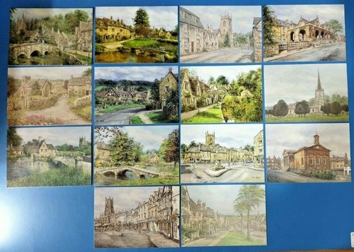 Collection of 10 New Cotswolds Art Postcards by Pat Bell, Postcrossing ...