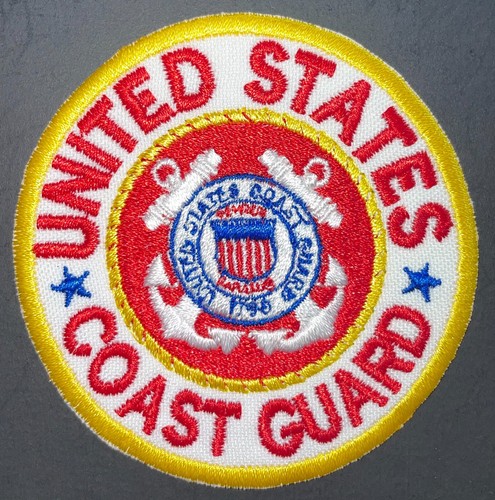 US Coast Guard Logo Circle Patch Hook & Iron-On New A166 | eBay