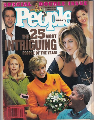 People Weekly Magazine Jennifer Aniston Brad Pitt December 25, 1995 ...