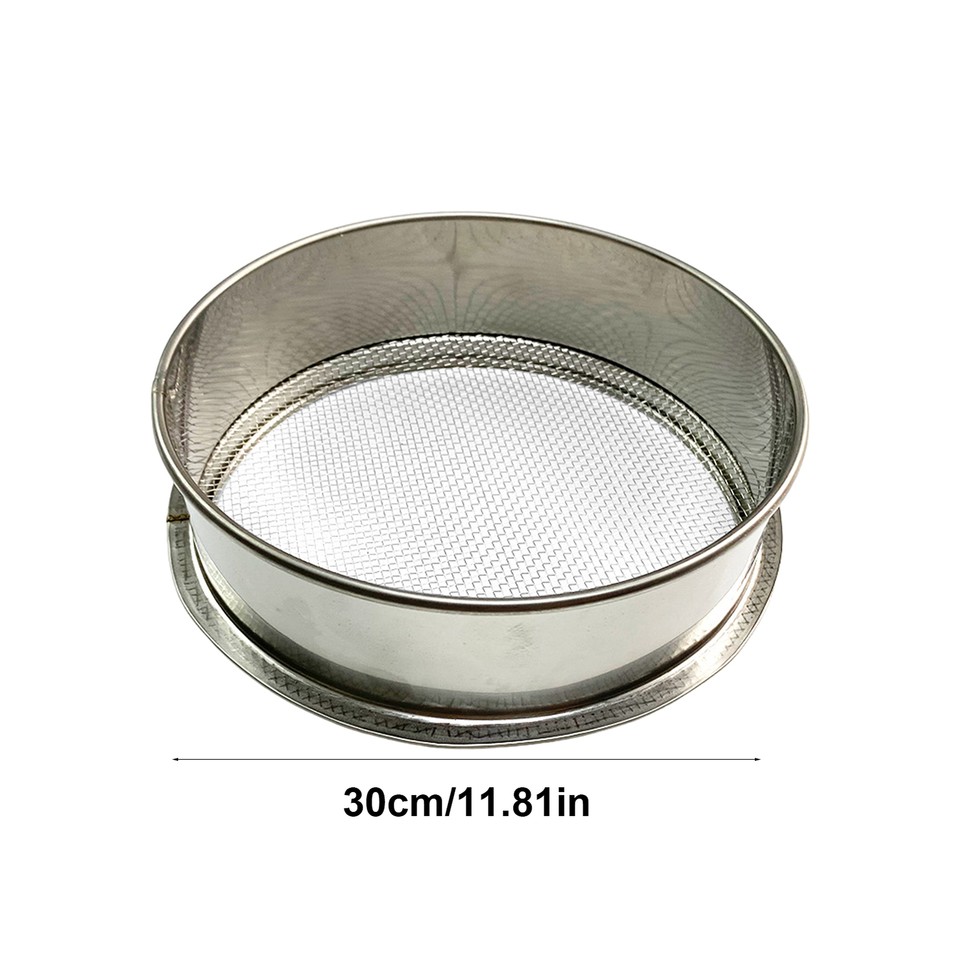 Round Mental Garden Sieve Sifter For Compost Gravel Soil Stone Sieve | eBay