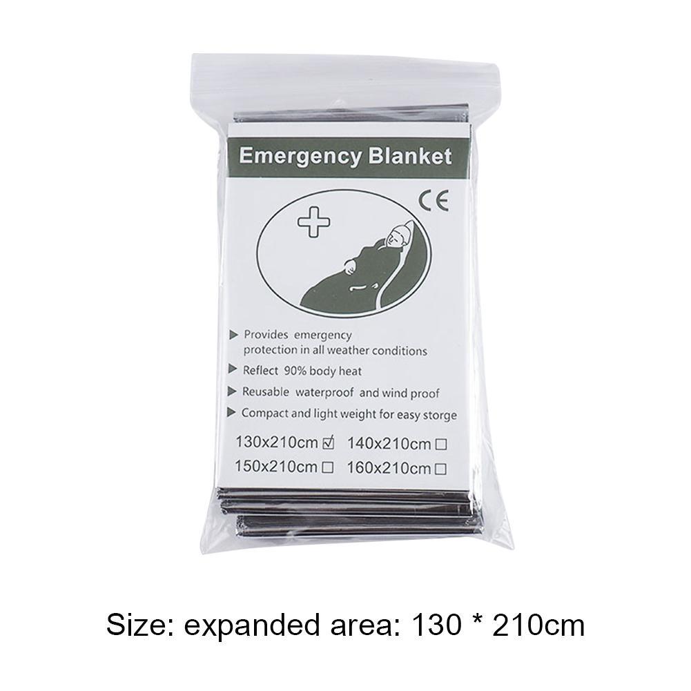 Outdoor Emergency Blanket Sun Protection Life-Saving Survival Warm ...