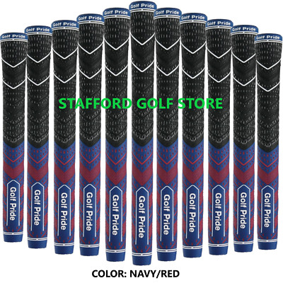 New Golf Pride MCC Plus 4 Teams Grips Standard/Midsize Navy/Red Core ...