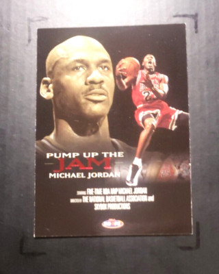MICHAEL JORDAN 1998-99 NBA HOOPS PUMP UP THE JAM INSERT #5PJ HOF MVP ...