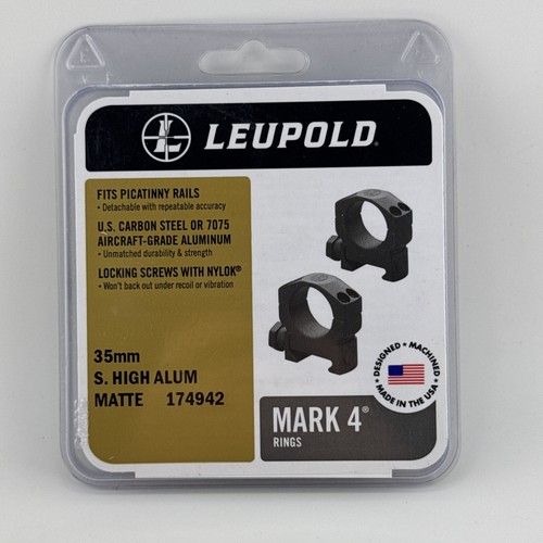 Leupold Mark 4 35mm Super High Aluminum Matte Scope Rings 174942 | eBay