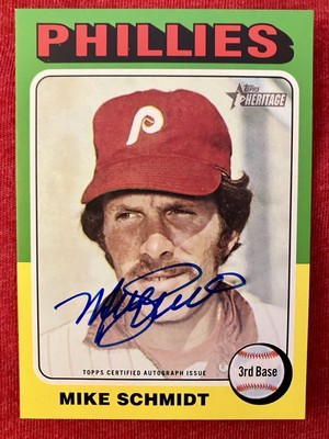 2024 Topps Heritage MIKE SCHMIDT AUTO! Real One Autograph #ROA-MS ...