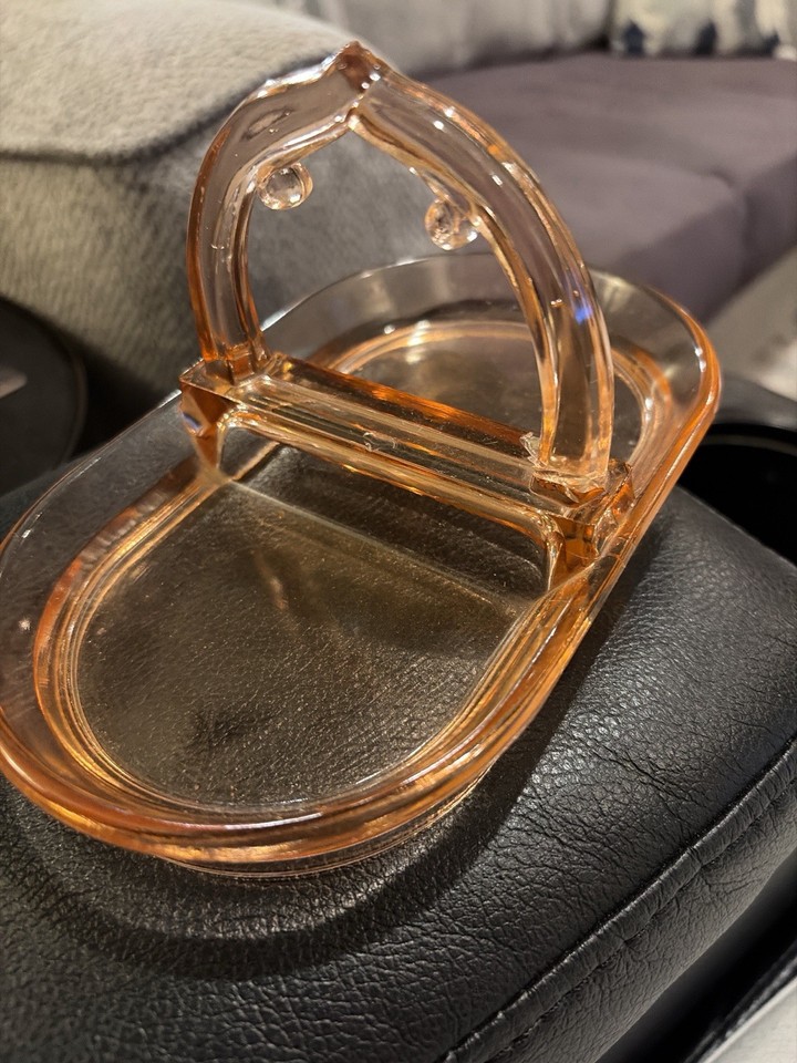 Set Of 4 Pink depression Glass Serving Pieces. Very Good Condition. | eBay
