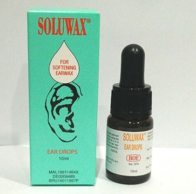 SOLUWAX Ear Drops Softening Earwax 10ml DHL EXPRESS | eBay