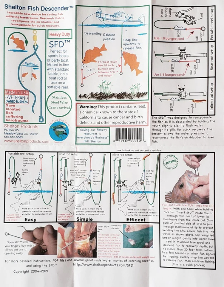 Shelton Fish Descender | eBay