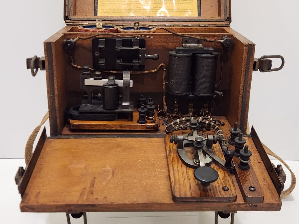 WW1 M1917 Signal Corps U.S. Army Field Induction Telegraph L.S. Brach ...