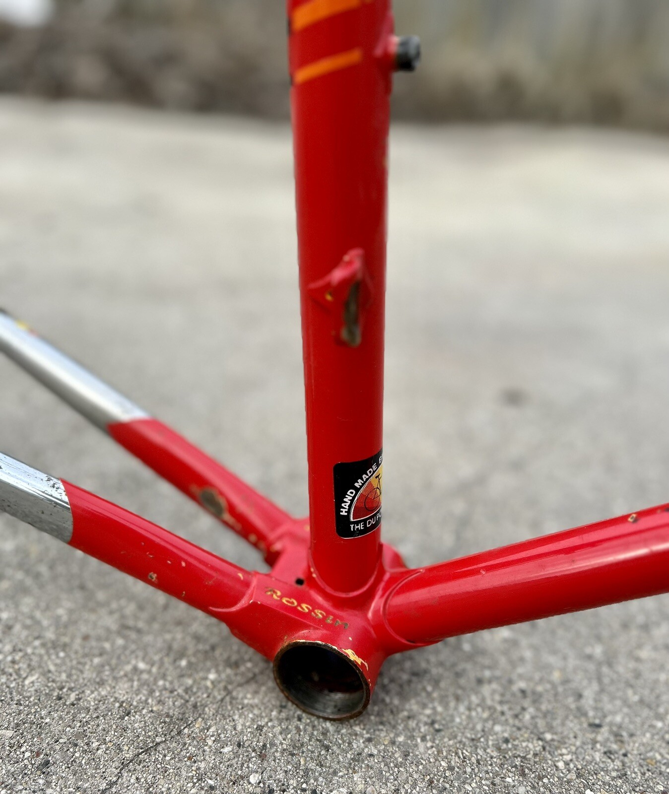 Columbus SPX Rossin Frameset Vintage Bike Lugged Frame Fork Pantograph ...